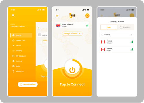 Mobile VPN App UI Kit